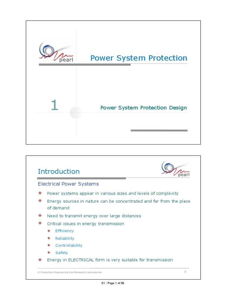 Power System Protection Design | PDF | Energy Development | Electricity ...