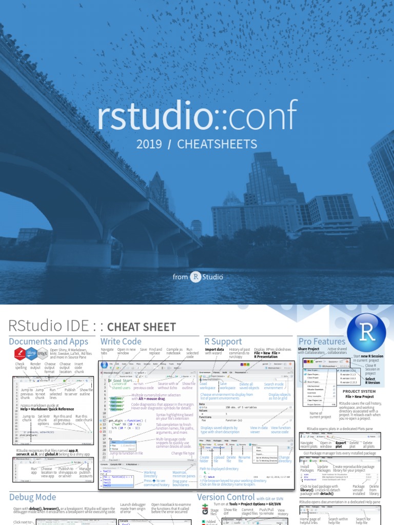 R Studio Cheat Sheet | PDF | Operating System Families | Microsoft Windows