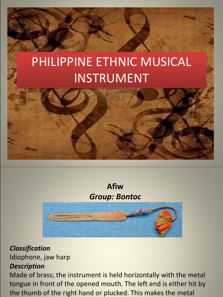 Philippine Indigenous Musical Instruments | PDF | Flute | Music Production