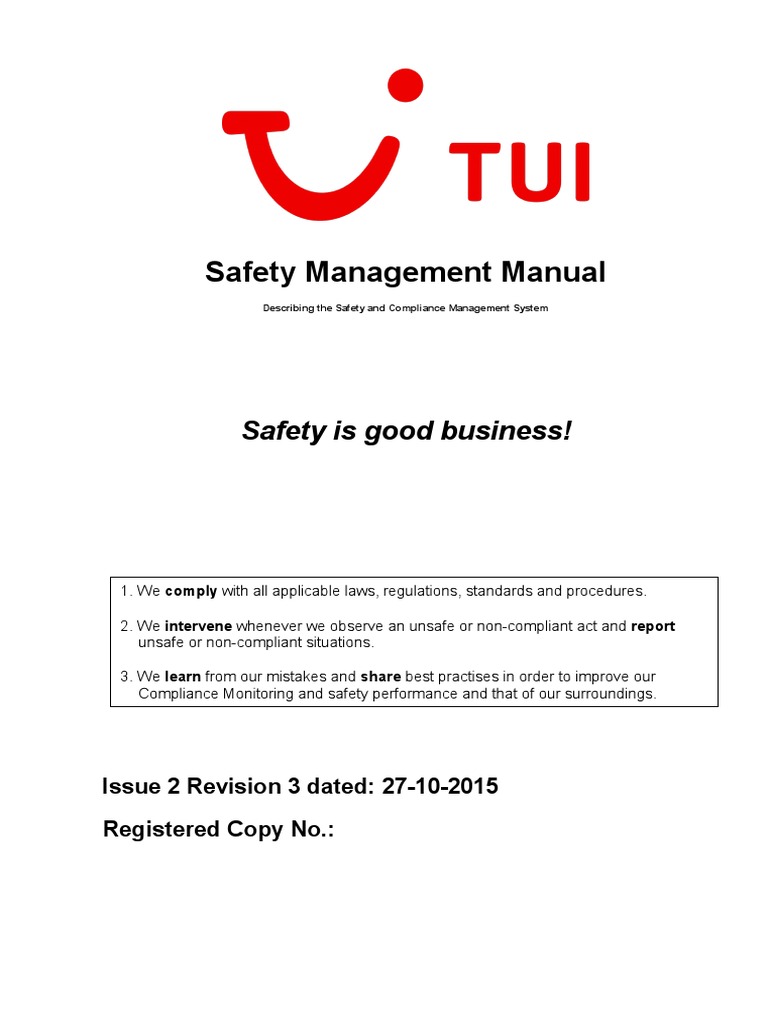 Safety Management Manual Summary | PDF | Government Information ...