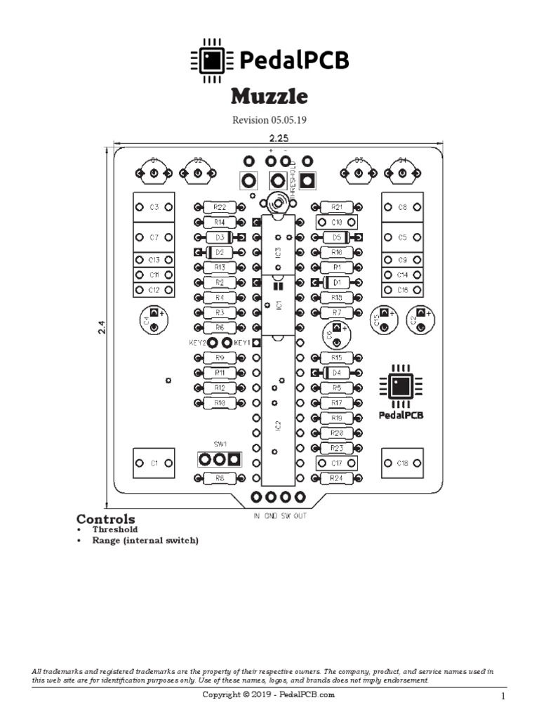 PedalPCB Muzzle | PDF | Electrical Engineering | Components