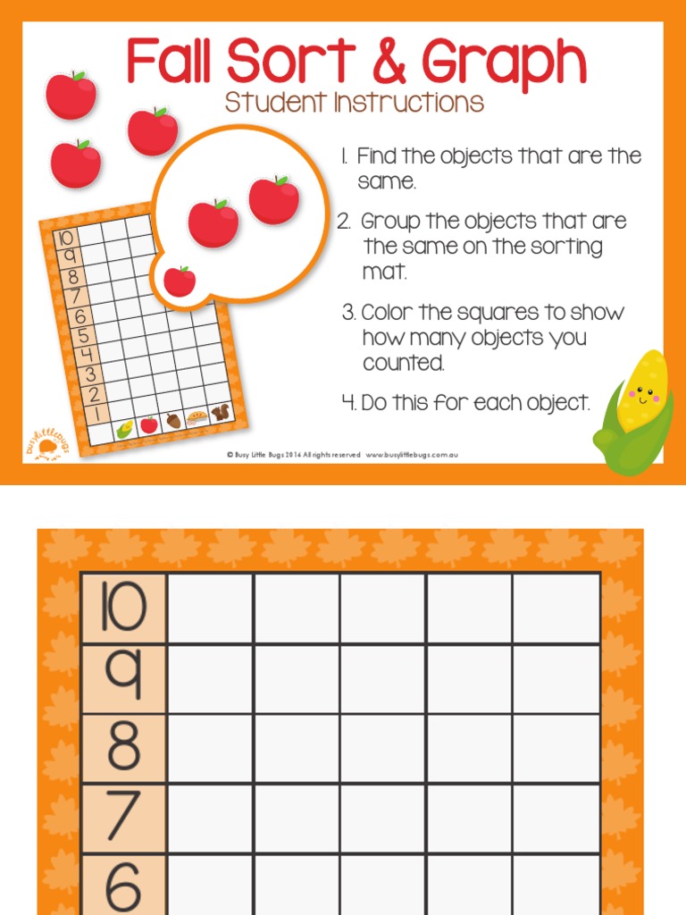 Freefall Sort and Graph Math Center Fun | PDF | Teaching Mathematics