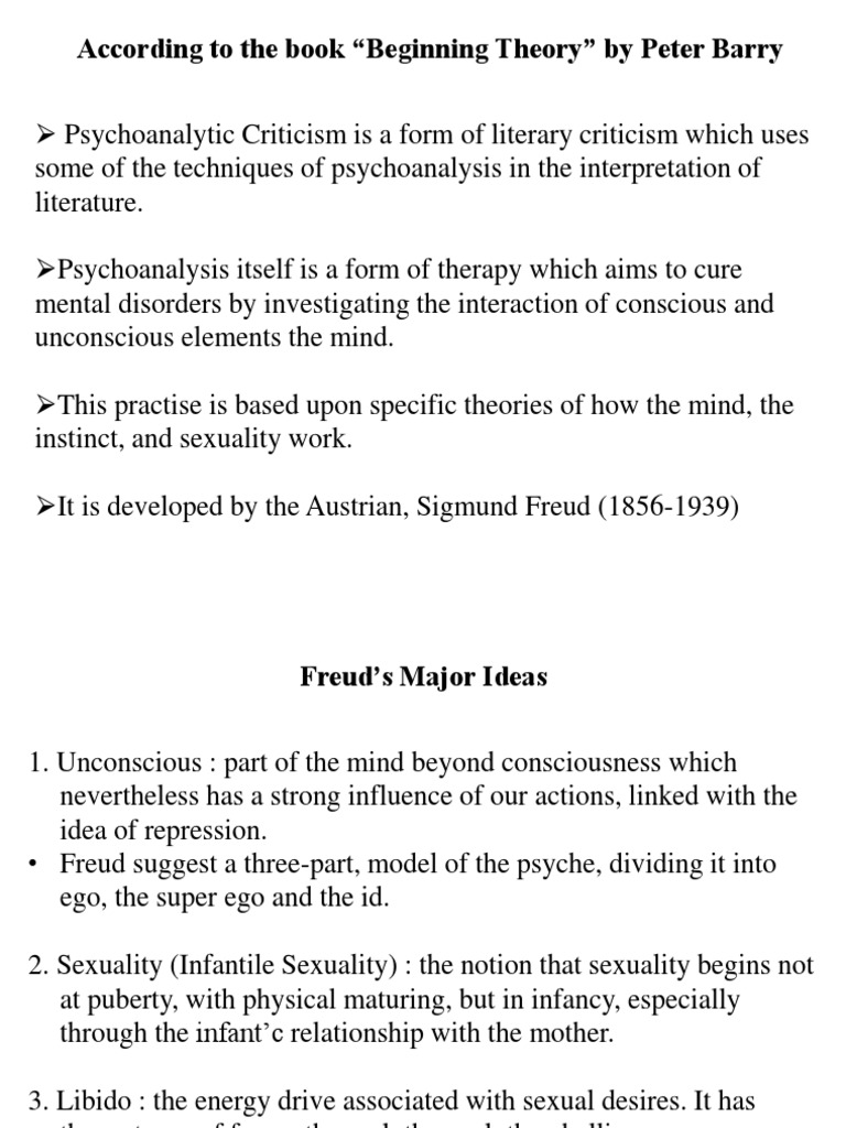 According To The Book "Beginning Theory" by Peter Barry | Download Free ...