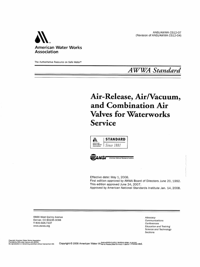 Awwa C512 PDF | PDF