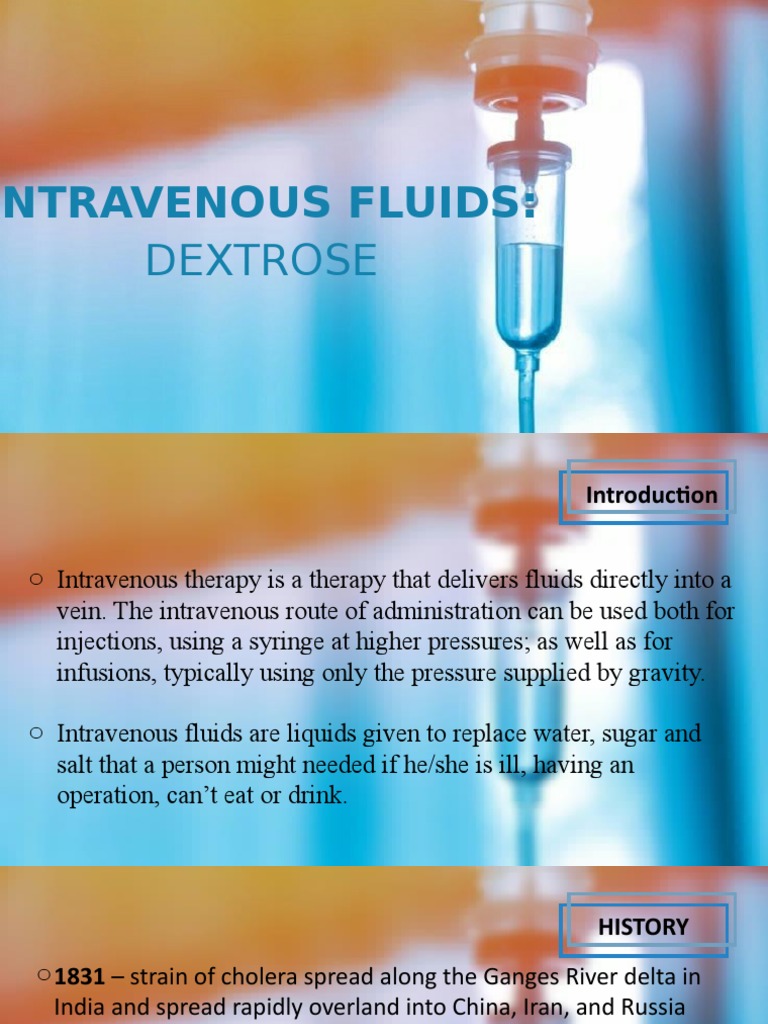 Dextrose: Intravenous Fluids | PDF | Intravenous Therapy | Glucose