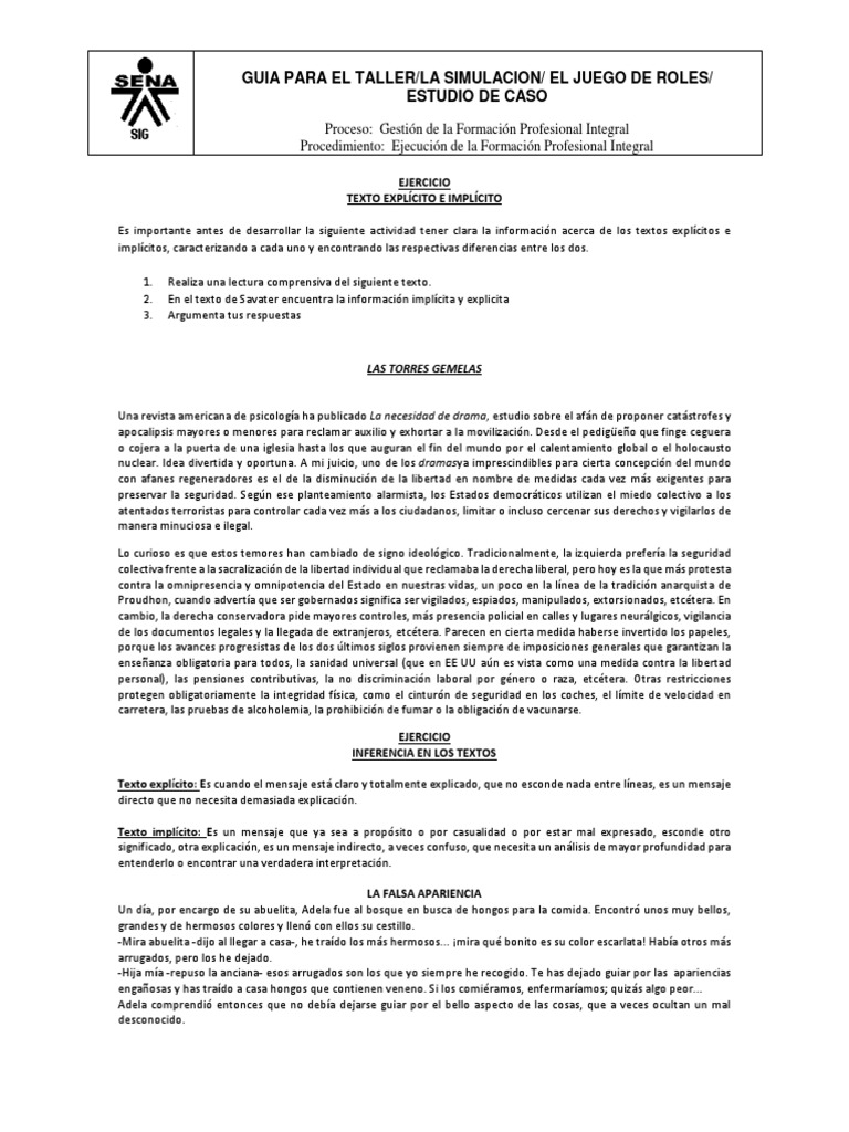 Guia Explicito Implicito | PDF | Ciencias sociales | Ficción general Guia Explicito Implicito | PDF | Ciencias sociales | Ficción general