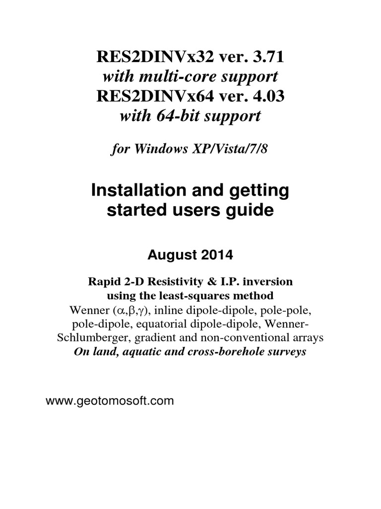 Res2dinv Guide | PDF | Random Access Memory | Microsoft Windows
