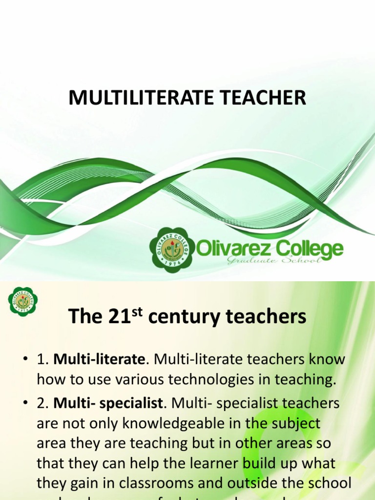 Multiliterate Teacher | PDF | Educational Assessment | Literacy