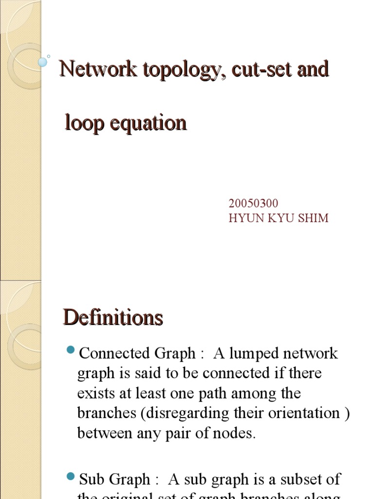 Network Topology Cutset Loop | PDF | Combinatorics | Discrete Mathematics