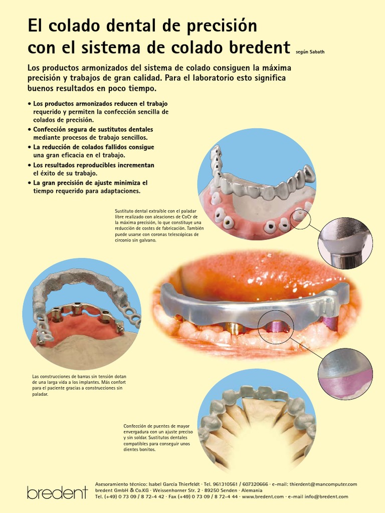 Colado Dental de Precision E | PDF | Dentadura postiza | Sustancias ...