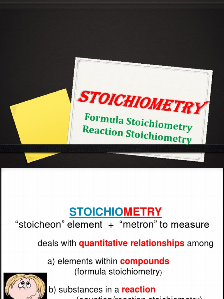 Stoich SHS 2018 | PDF | Atomic Mass Unit | Stoichiometry