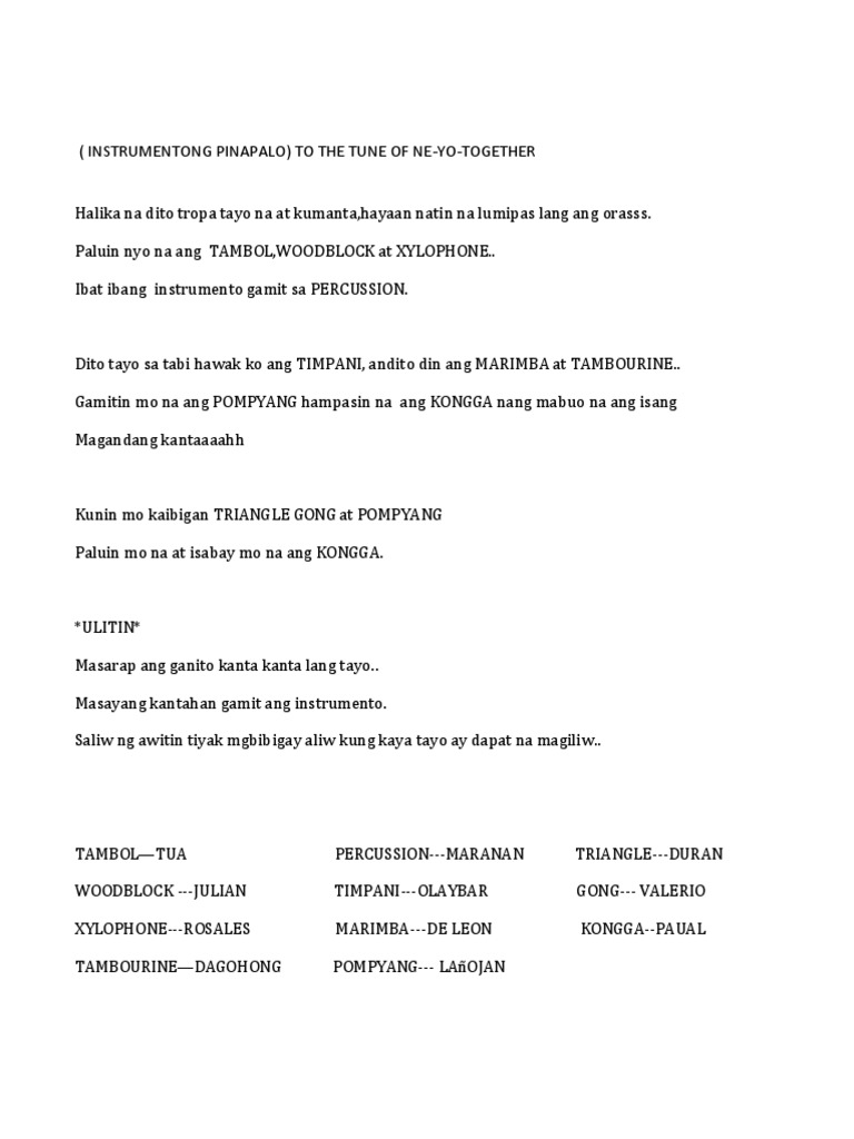 Instrumentong Pinapalo | PDF