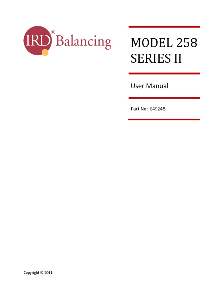 Manual IRD 258 | PDF | Battery Charger | Device Driver