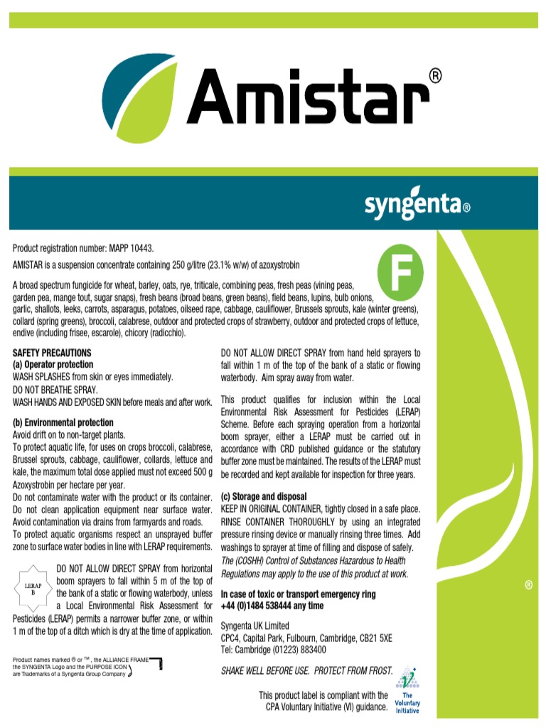 Amistar | PDF | Fungicide | Broccoli