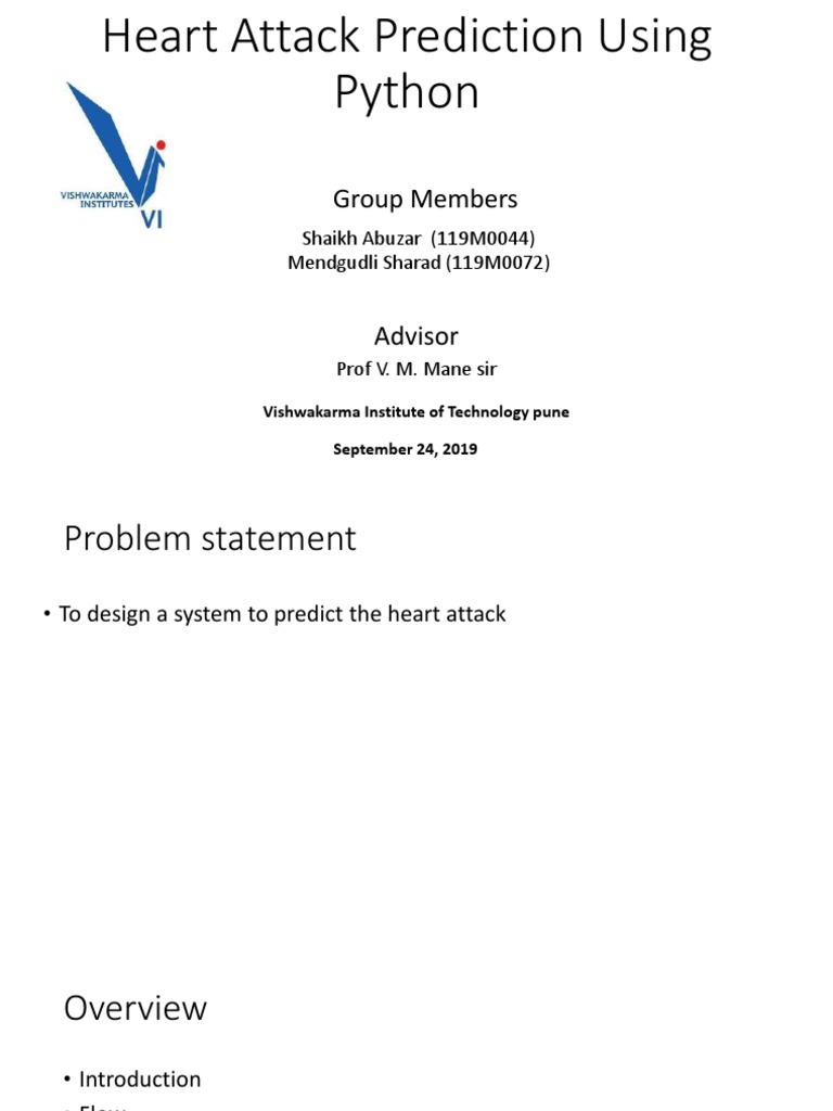 Heart Attack Prediction | PDF | Statistical Classification | Regression ...