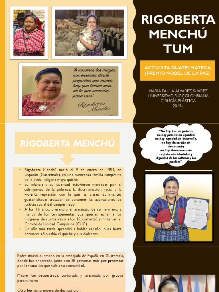 Rigoberta Menchú | PDF | Política (general) | Agitación