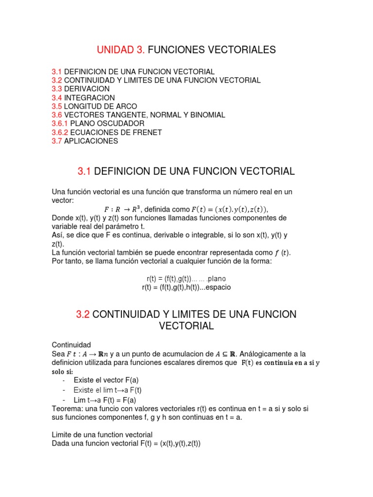UNIDAD 3 de Calculo Vectorial | PDF | Vector Euclidiano | Integral
