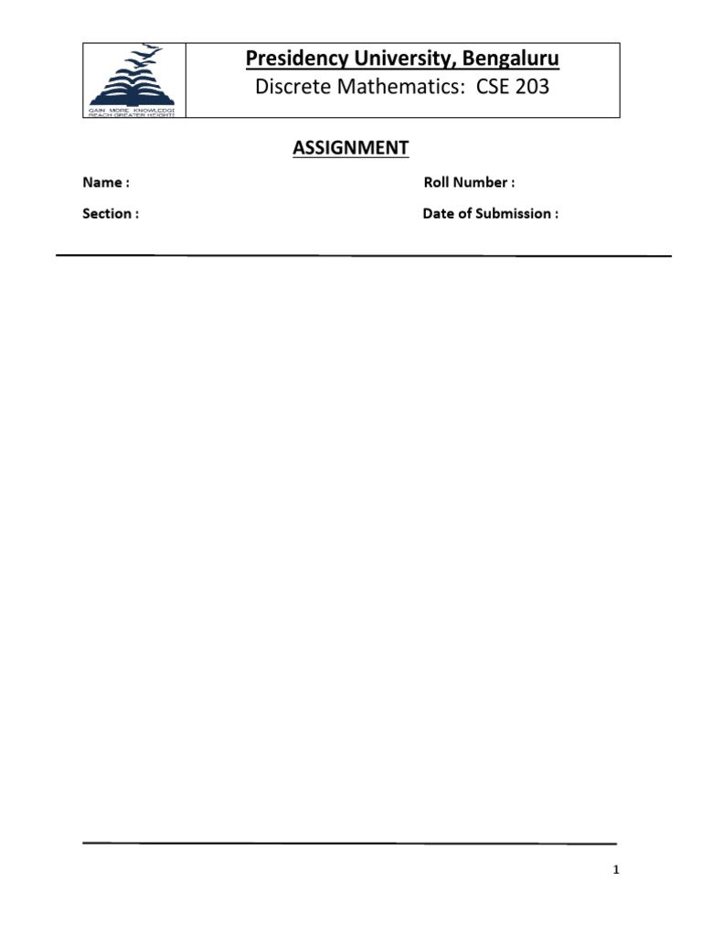 CSE Discrete Mathematics Syllabus | PDF