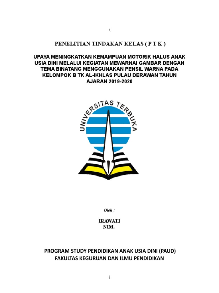 Cover Dan Daftar Isi PTK | PDF