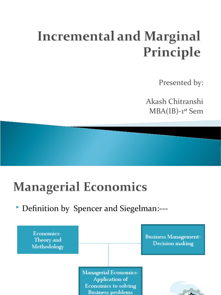 Incremental and Marginal Principle (Akash Chi Trans Hi) | PDF ...