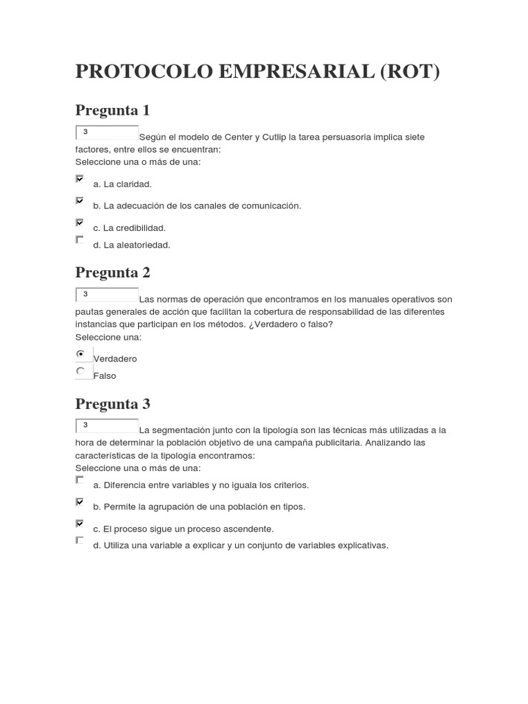 Examen Tema 4 Protocolo | PDF | Relaciones públicas | Publicidad