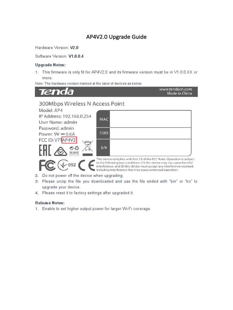 Upgrading To Firmware Version 1 0 0 4 Instructions For Increasing Wi