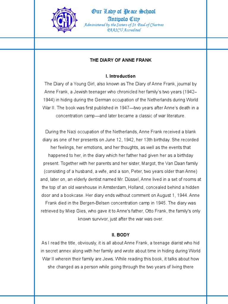 21st Century Critique Paper | PDF | Anne Frank | Unrest