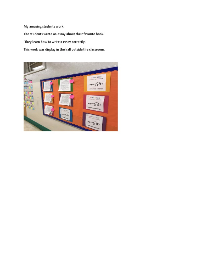 My Amazing Students Work | PDF