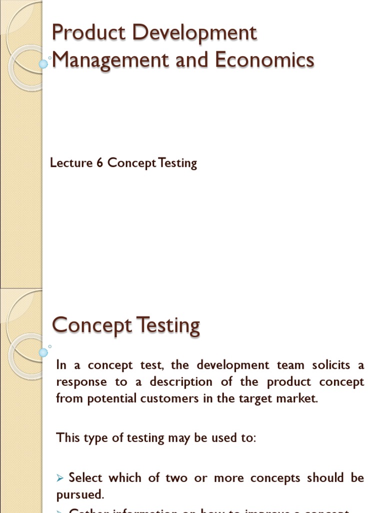 Concept Testing in Product Development | PDF | Survey Methodology ...