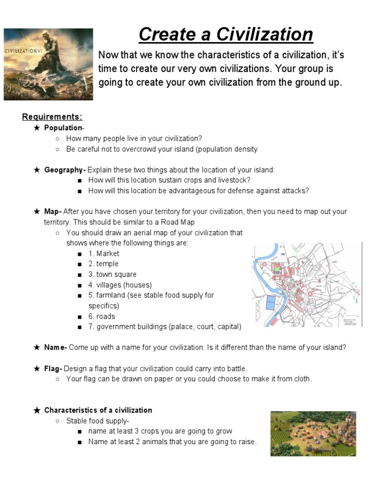 Create Your Own Civilization Project | PDF
