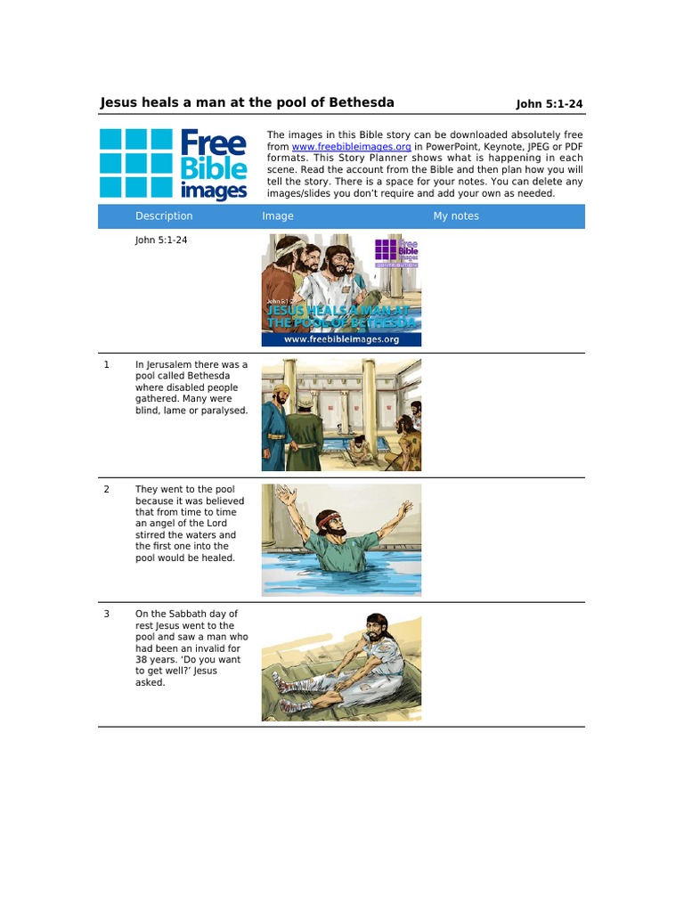 FB Jesus Bethesda StoryPlanner en | PDF | Jesus