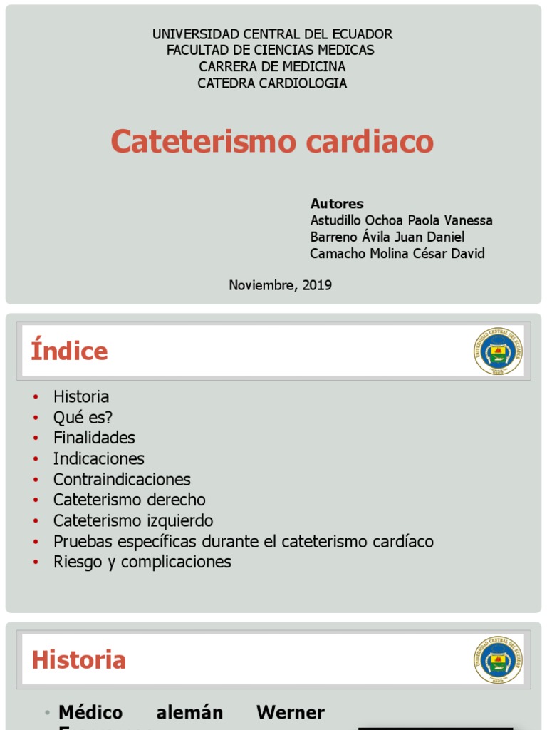 Cateterismo Cardiaco | PDF | Corazón | Aorta