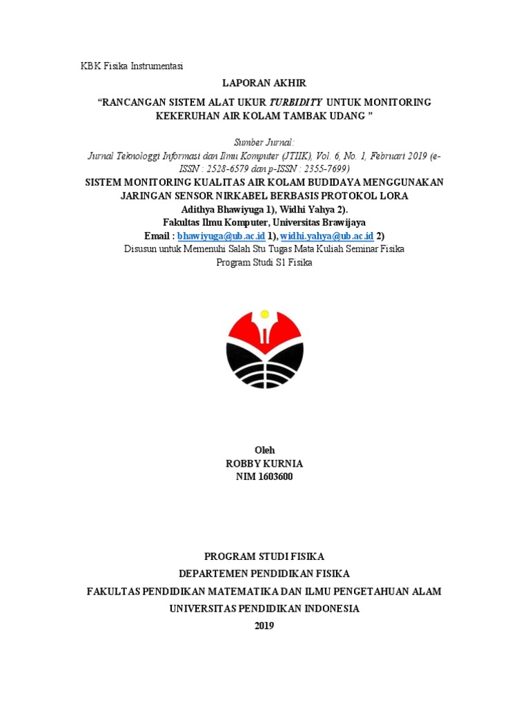 Laporan Akhir - Robby Kurnia - 1603600 PDF | PDF | Kesehatan Holistik | Sains & Matematika