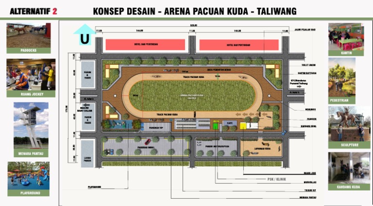 Site Plan Pacuan Kuda | PDF
