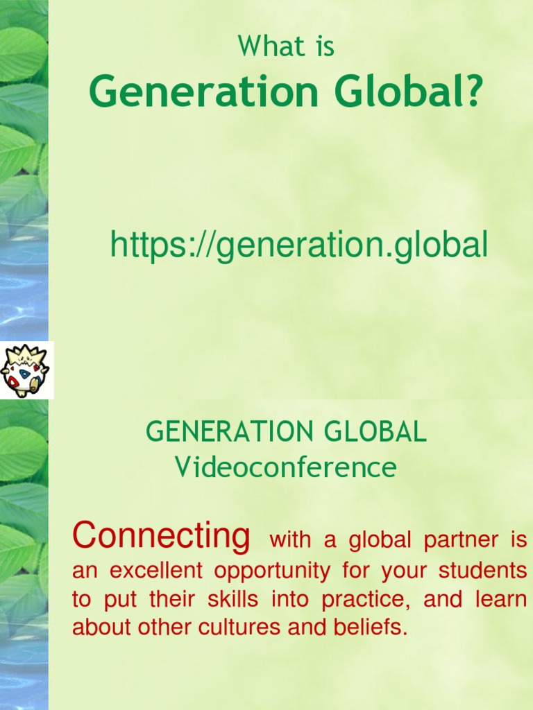 Generation Global | PDF | Videotelephony | Internet