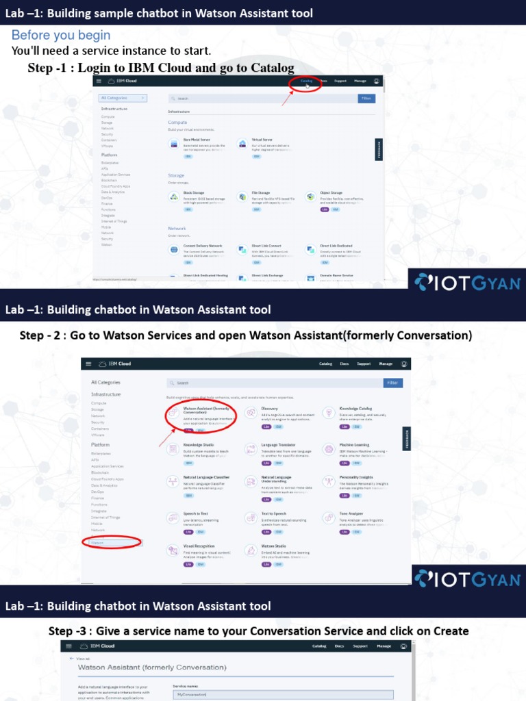 Lab1-Build Chatbot Using Watson Assistant Tool PDF | PDF | Internet Bot ...