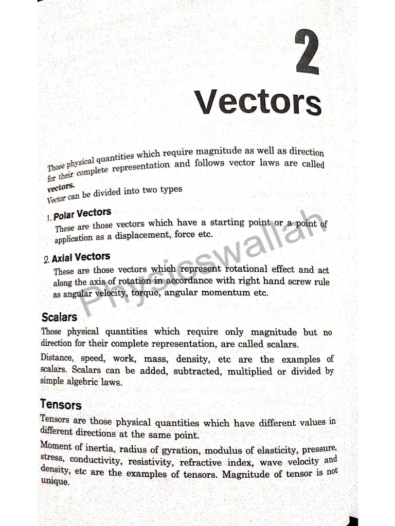 Vector Formulas Pdf Pdf
