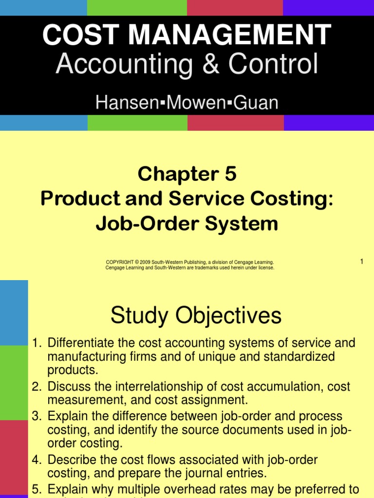 Accounting & Control: Cost Management | PDF | Cost Of Goods Sold | Cost