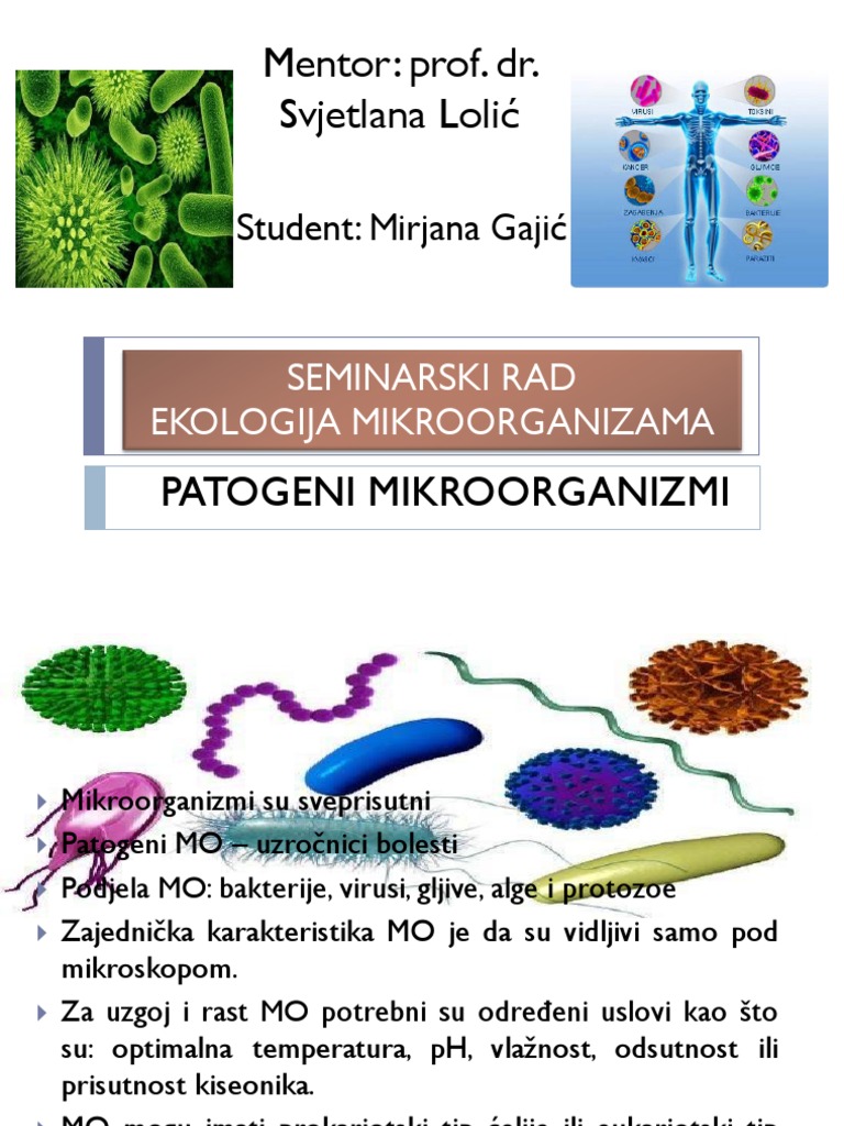 Patogeni Mikroorganizmi | PDF