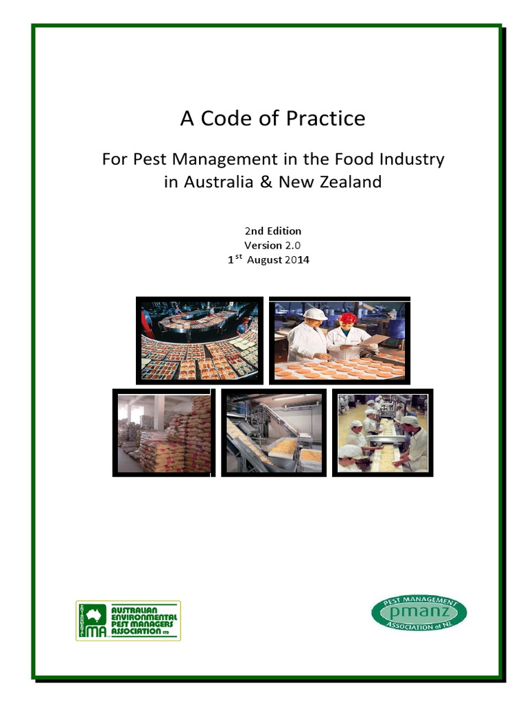A Code of Practice: For Pest Management in The Food Industry in ...