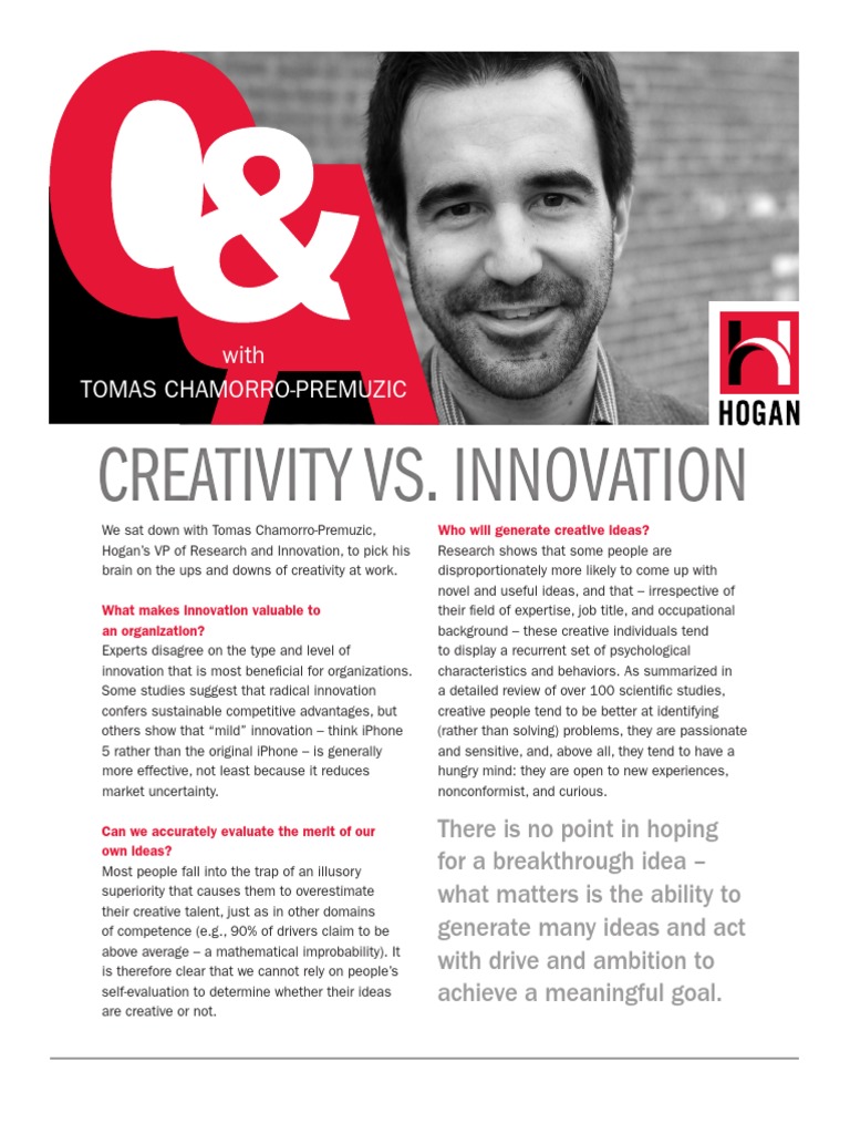 Key Insights into the Differences Between Creativity, Innovation, and Successful ...