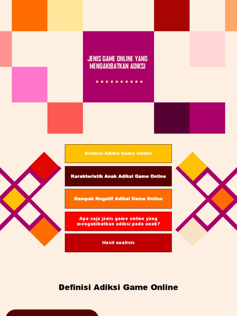 Jenis Game Online Penyebab Adiksi Anak | PDF