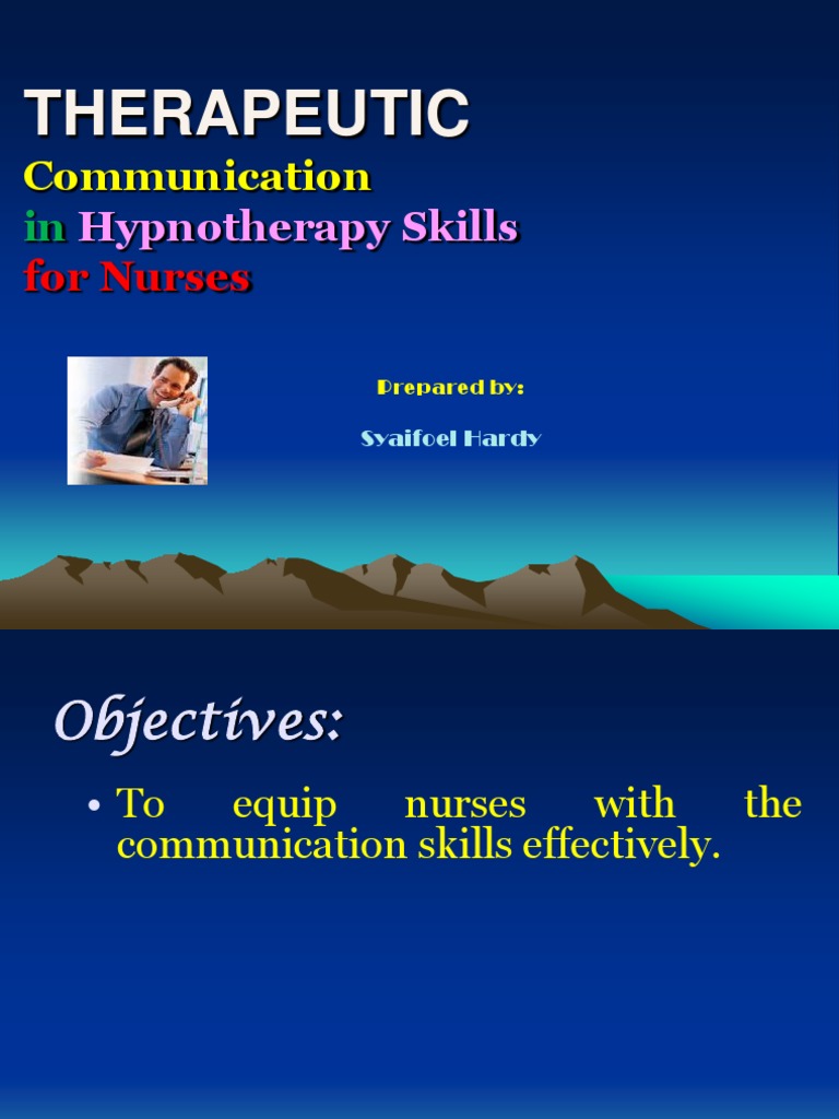 Therapeutic: Hypnotherapy Skills | PDF