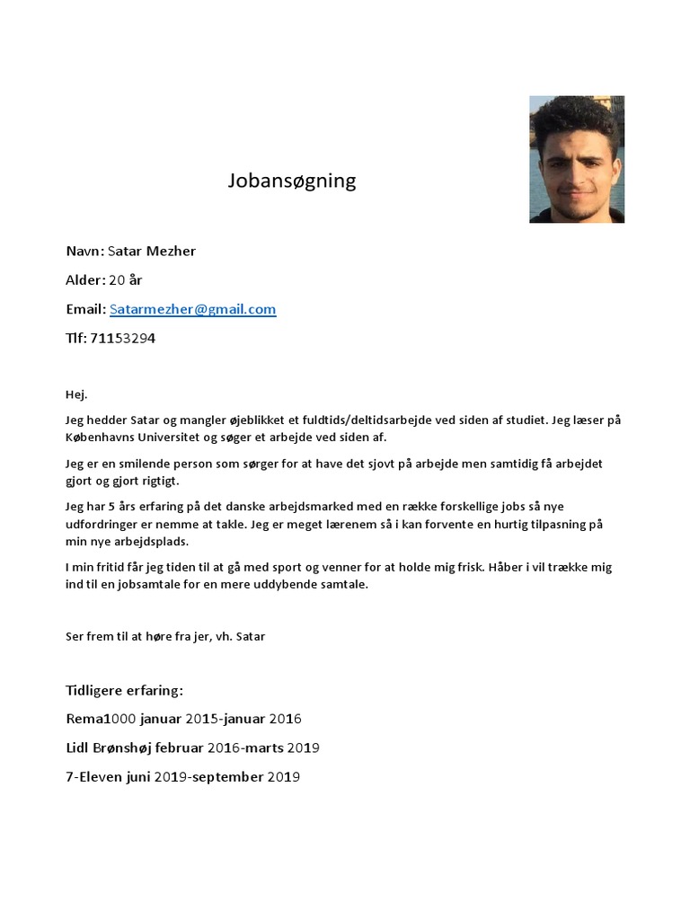 Jobansøgning | PDF