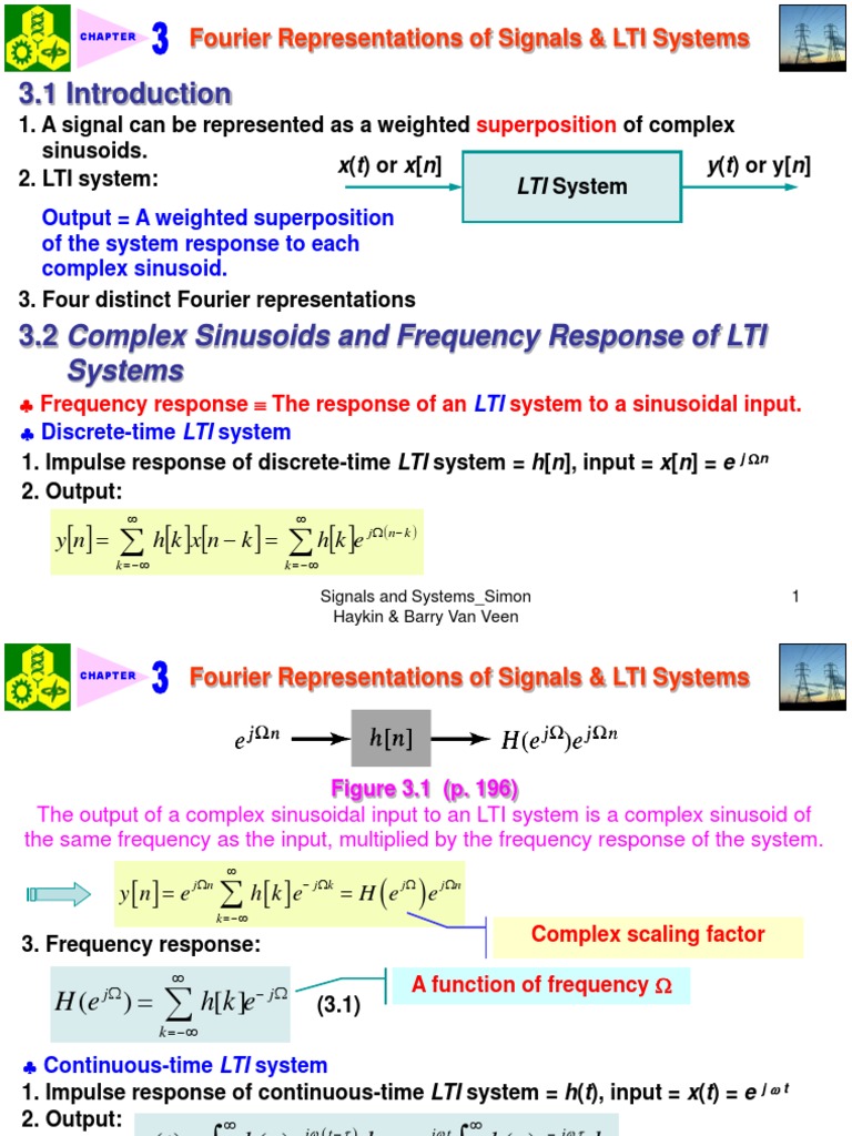 Ch03 - Fourier Representations of Signals LTI Systems PDF | PDF ...