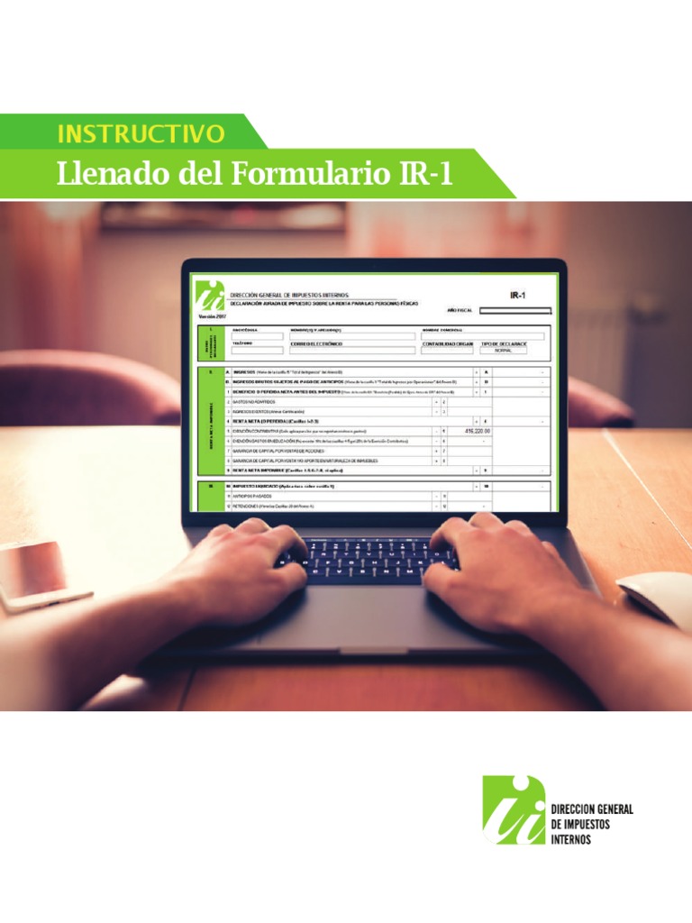 Instructivo Llenado Del Formulario IR 1 | PDF | Activo fijo | Impuestos