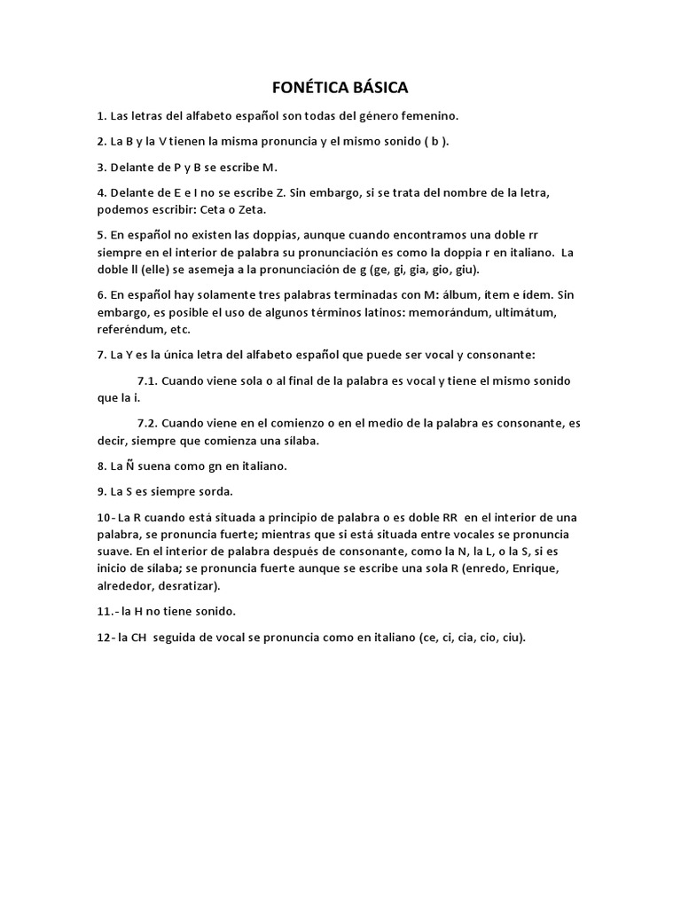 Fonética y gramática básica del español | PDF | Adjetivo | Plural