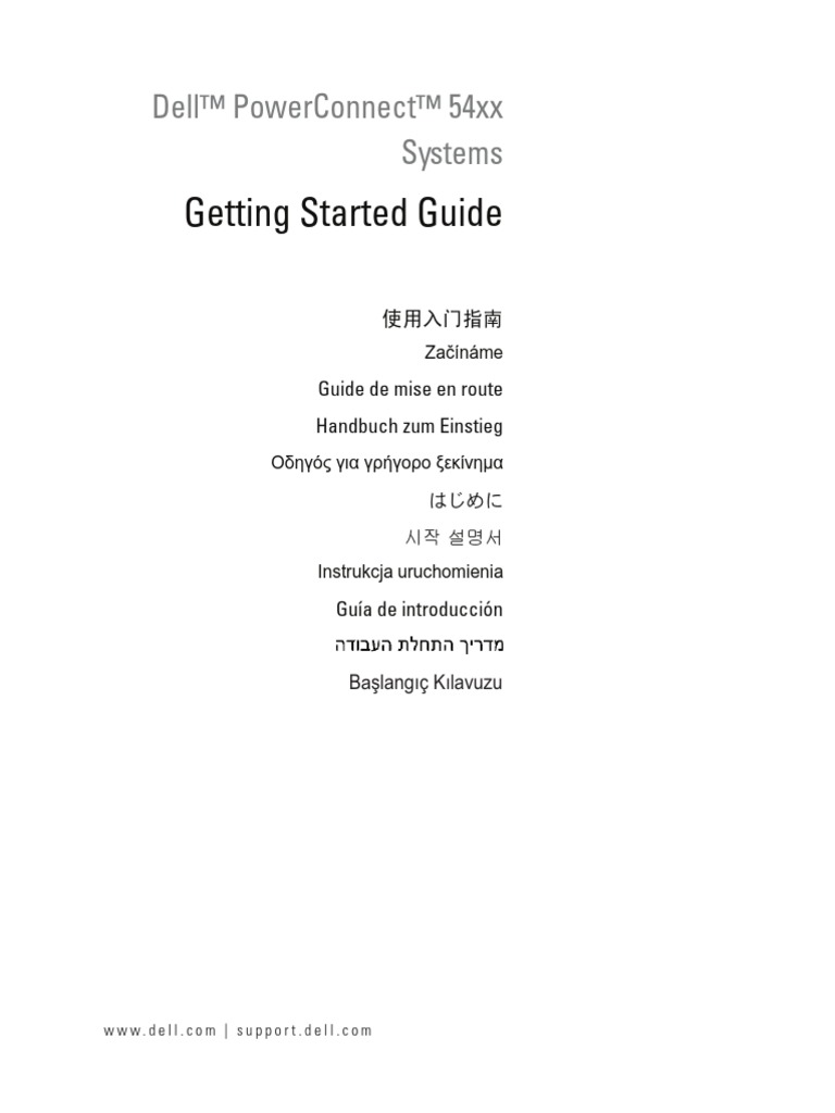 Dell Powerconnect 5448 Setup Guide | PDF | Ip Address | Command Line ...