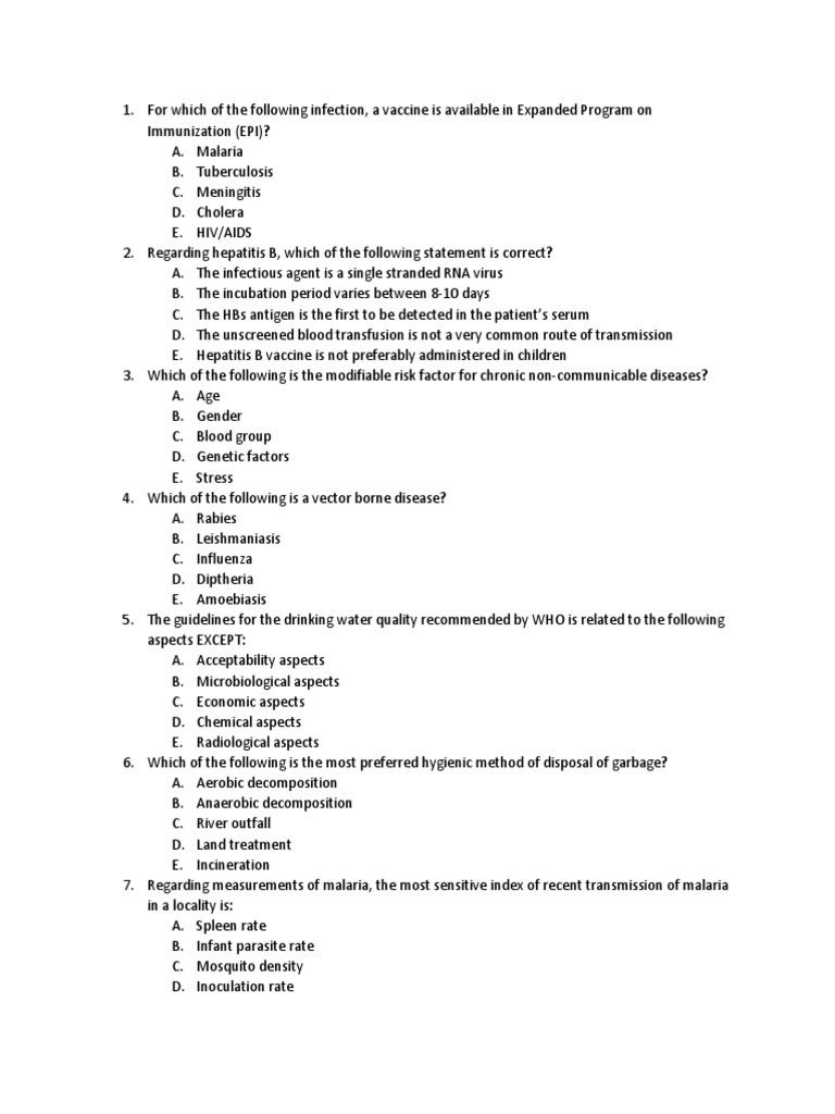 Community Medicine Lumhs | PDF | Infection | Hepatitis