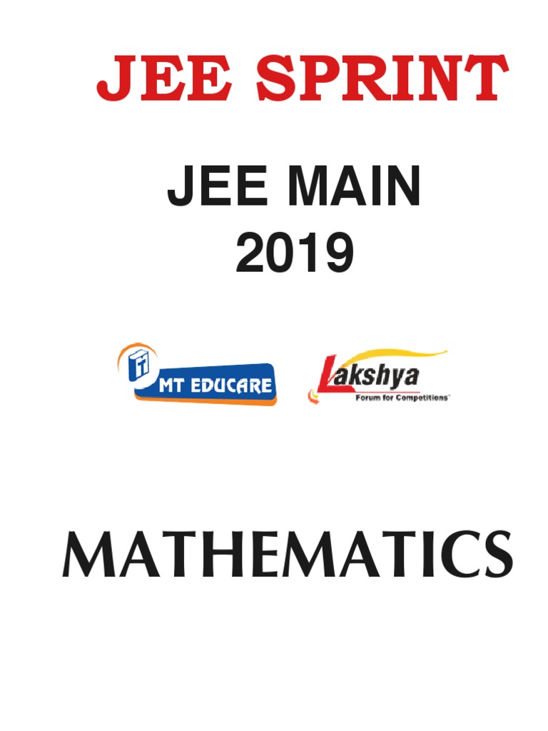 Maths For Jee Mains | PDF | Line (Geometry) | Differential Calculus